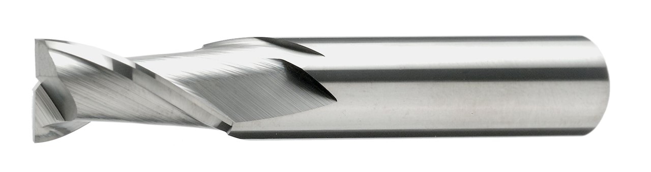 7 mm VHM Schaftfräser 30°, Z=2, Universalfräser mit polierter Spannut ...